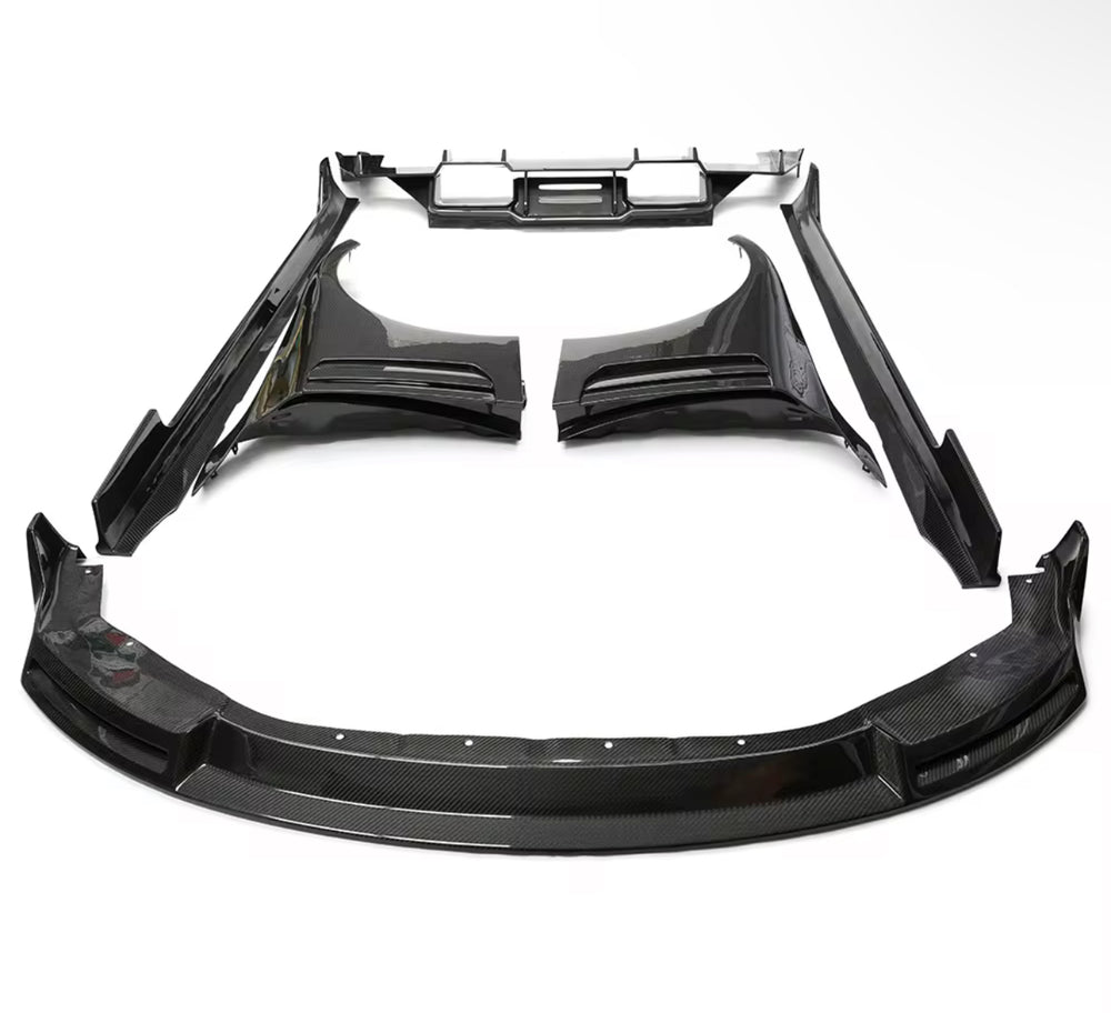 V Style Carbon Fiber Rear Diffuser w/ undertray diffuser - BMW G87