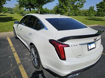 Carbon Fiber V Rear Trunk Spoiler - Cadillac CT5 CT5-V 2020-2023