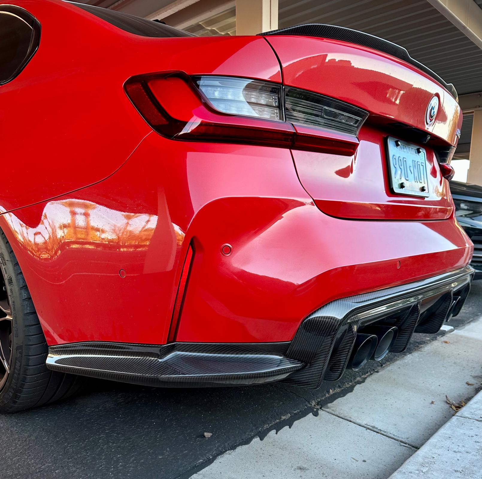 Carbon Fiber Rear Diffuser Trim - BMW G80 M3 & G82 / G83 M4