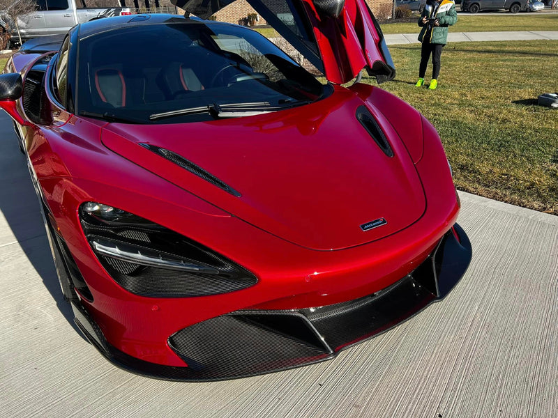 V Style Dry Carbon Fiber Front Lip - Mclaren 720s – The Carbon Industries