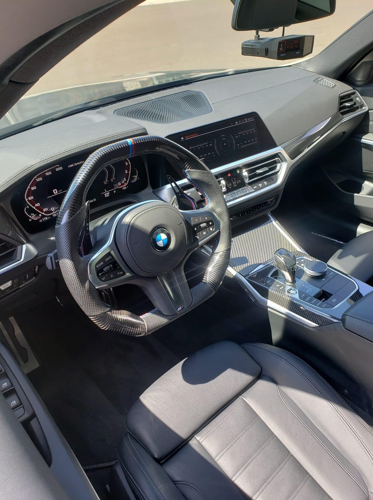 Carbon Fiber Center Console Trim Set - BMW G Chassis