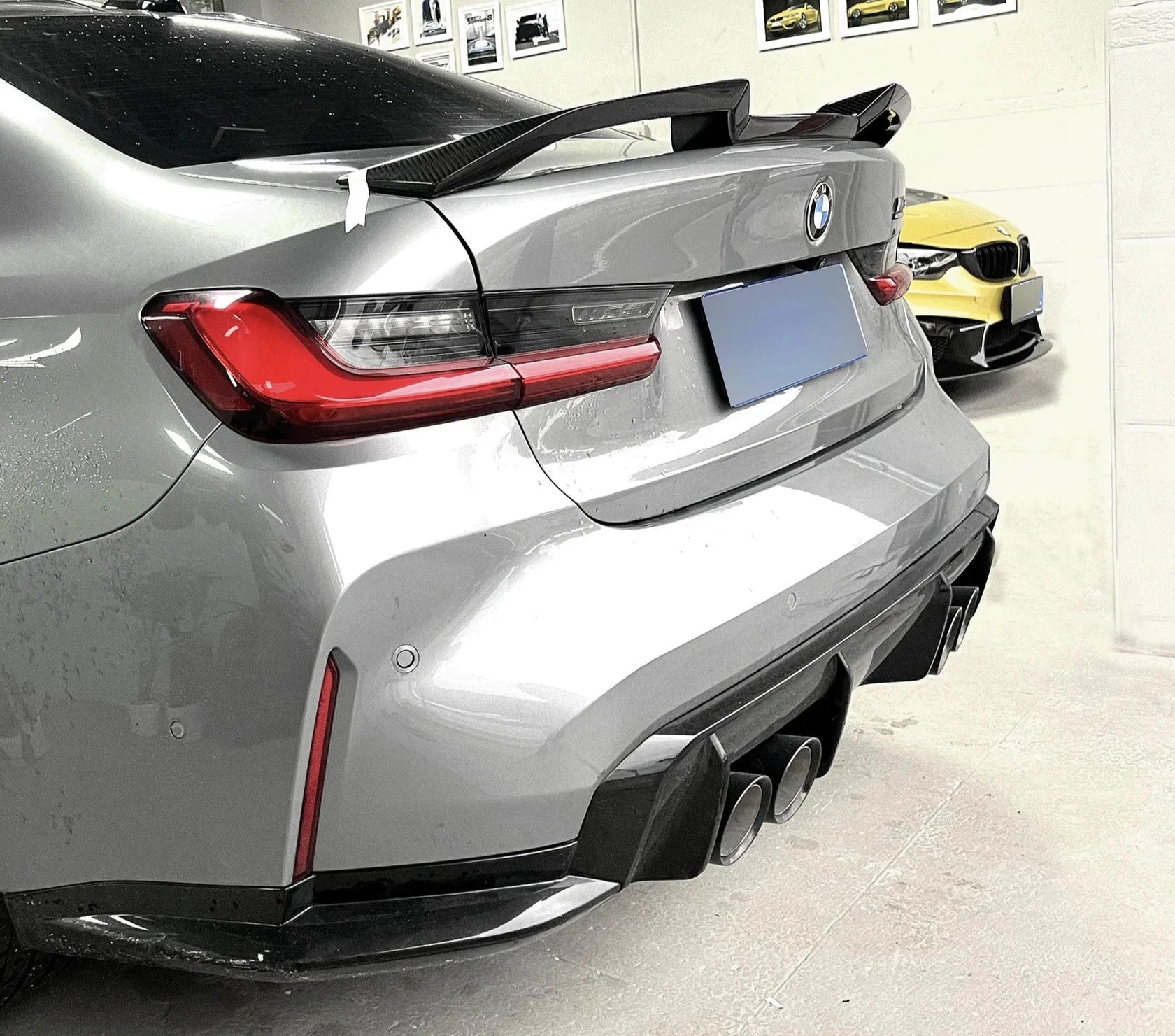 Carbon Fiber V Style Trunk Spoiler Wing - BMW G80 M3 & G20 3 Series