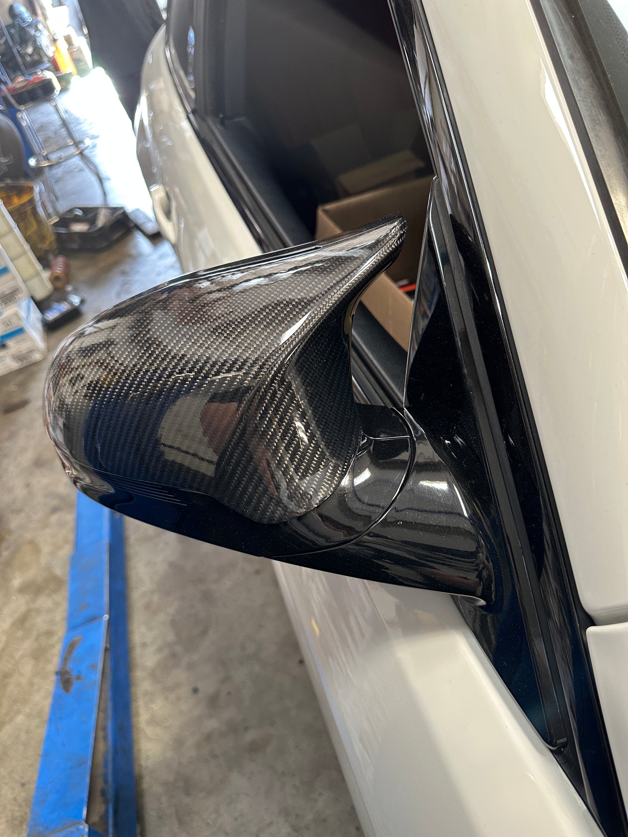 M Style Carbon Fiber Mirror Cap Set - BMW F30 3 Series | F32 4 Series