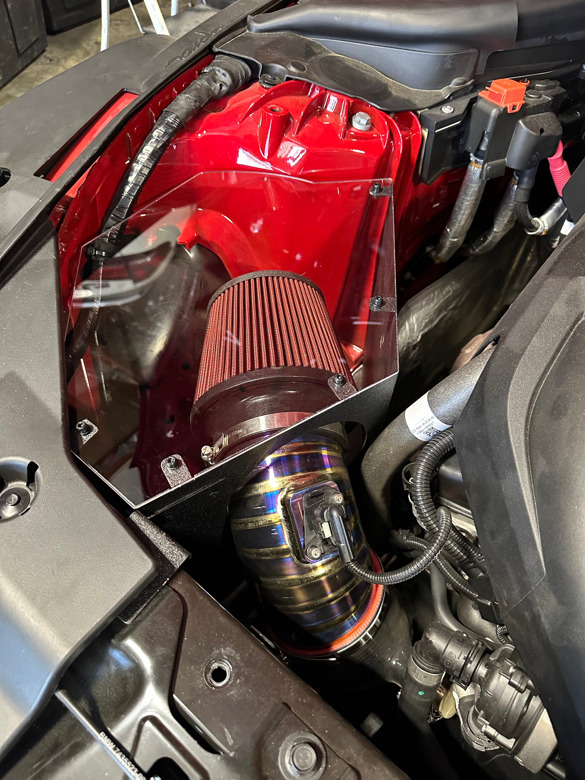 4'' Titanium High Flow Air Intake System - Toyota Supra A90 BMW Z4 B58