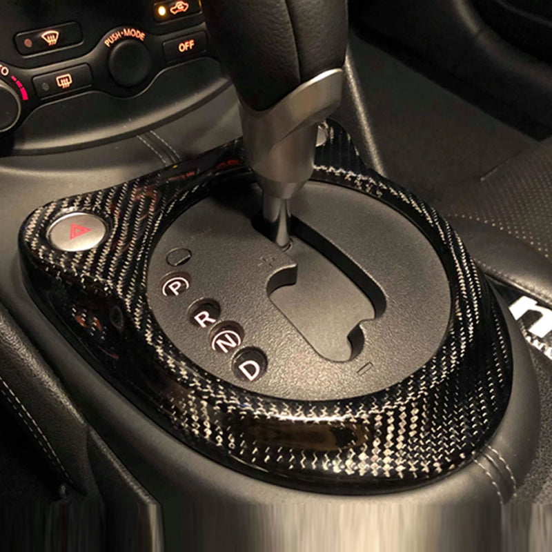 Dry Carbon Fiber Automatic Shifter Trim Interior Overlay - Nissan 370Z ...