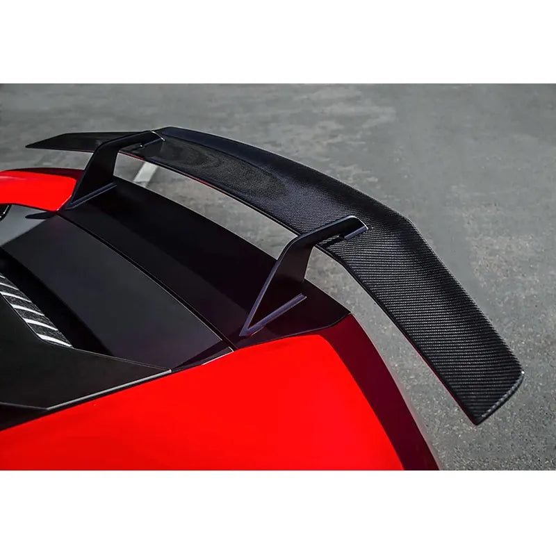 V-Style Carbon Fiber Rear Wing - Lamborghini Huracan – The Carbon ...