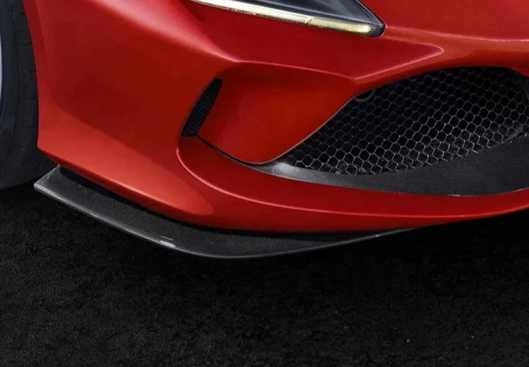 OEM Style Carbon Fiber Side Front Splitter - Ferrari F8 Tributo – The ...