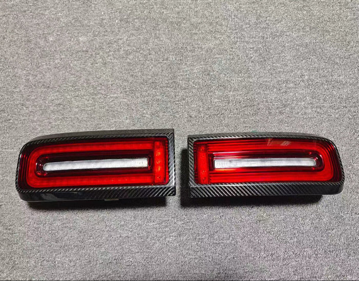 Carbon Fiber Tail Light Trim Cover - Mercedes w464 G Wagon G63