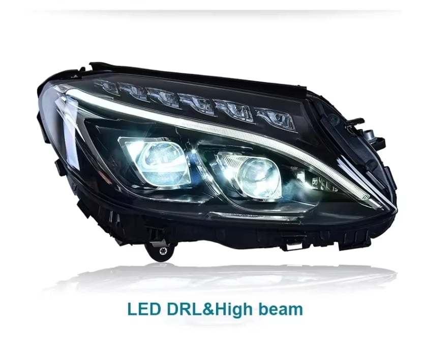 AMG C63 Style Full LED Headlight - 2015-2018 Mercedes Benz W205 C Clas