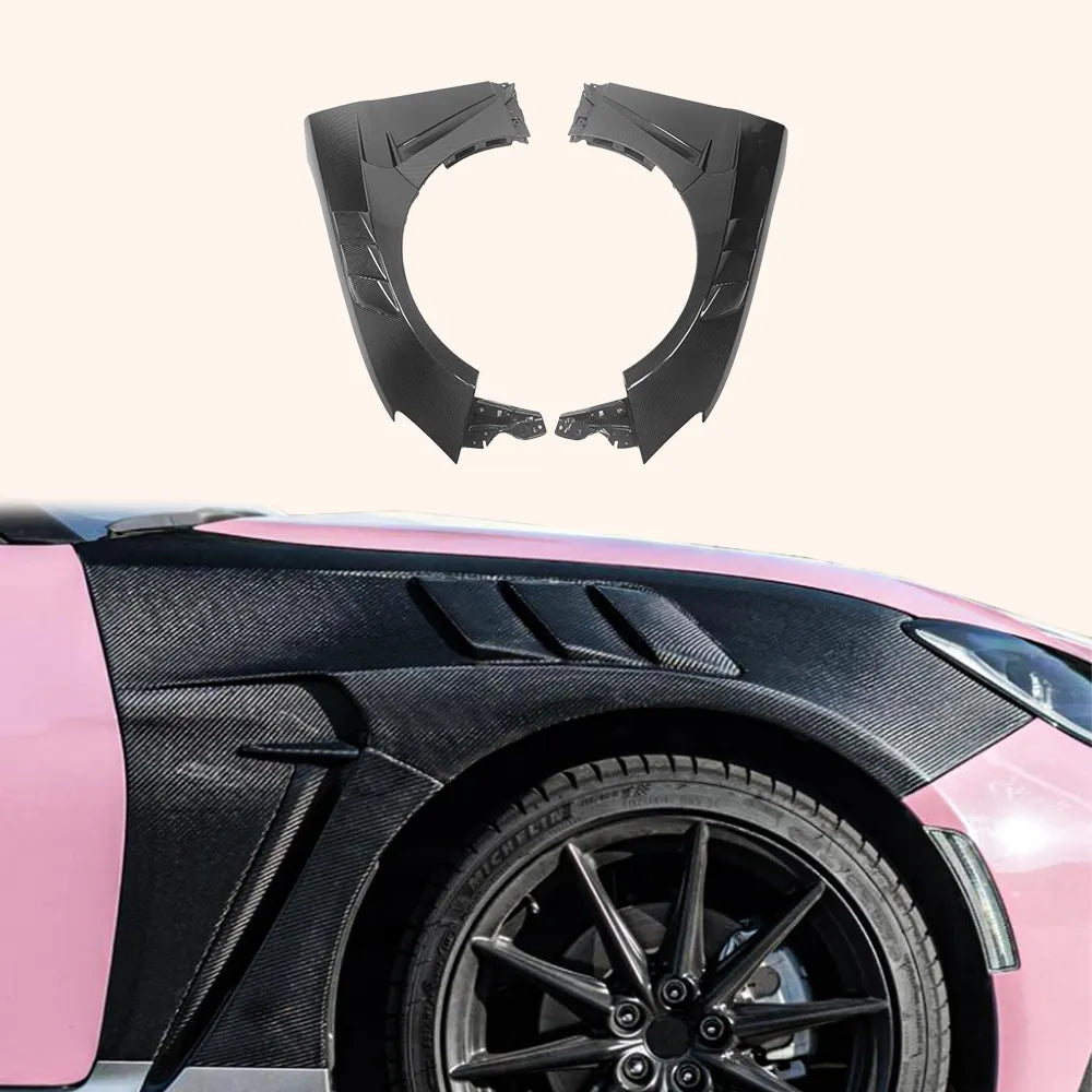Carbon Fiber Front Vented Fender Replacement V2 - Subaru BRZ & Toyota