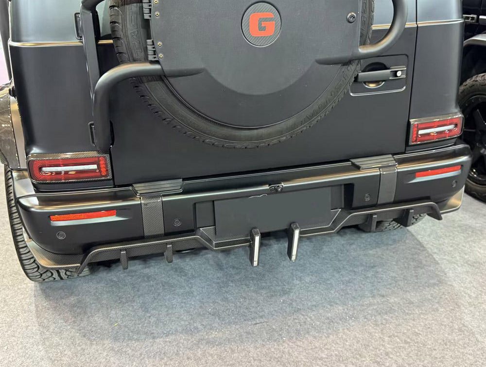 Dry Carbon Rear Diffuser with LED - Mercedes G-Class W465 – G63 (2025+