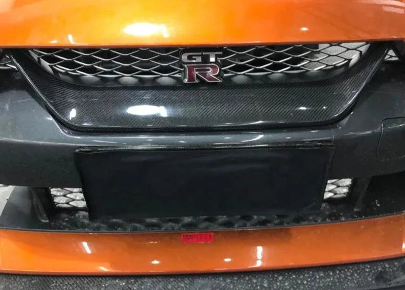 Carbon Fiber Front Grill Trim Cover - Nissan R35 GTR – The Carbon ...