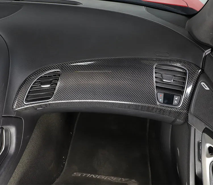 Carbon Fiber Interior Dash Board AC Instrument panel Cover - Corvette