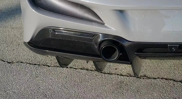N Style Carbon Fiber Rear Diffuser - Ferrari F8 Tributo – The Carbon ...