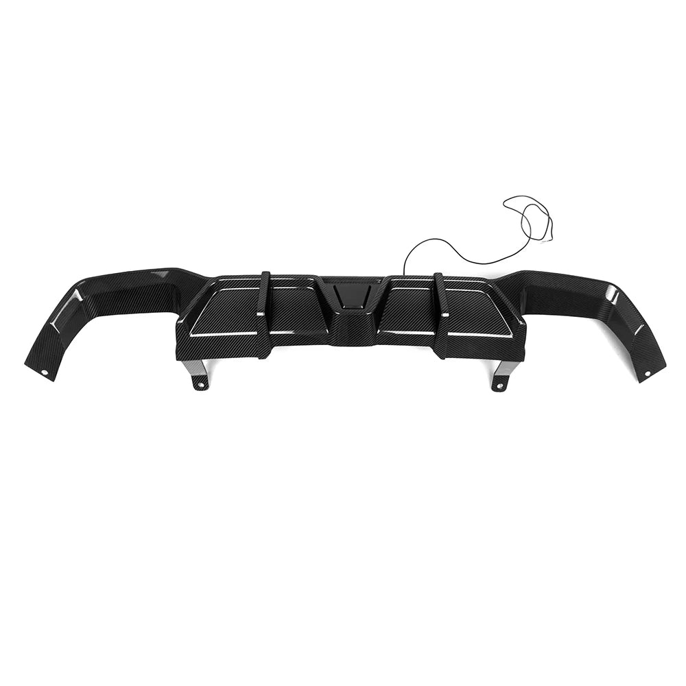 Carbon Fiber SQ Rear Diffuser W/ Brake Light - BMW X4M F98 Facelift