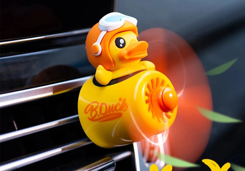 Cute Duck Rotating Propeller Oulet Car Air Vent Decoration