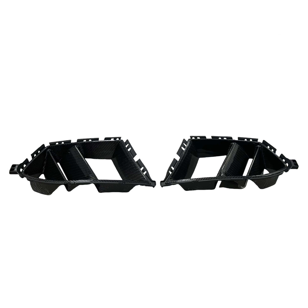 R Style Twin Fin Dry Carbon Fiber Air Ducts - BMW G80/G81/G82/G83 M3