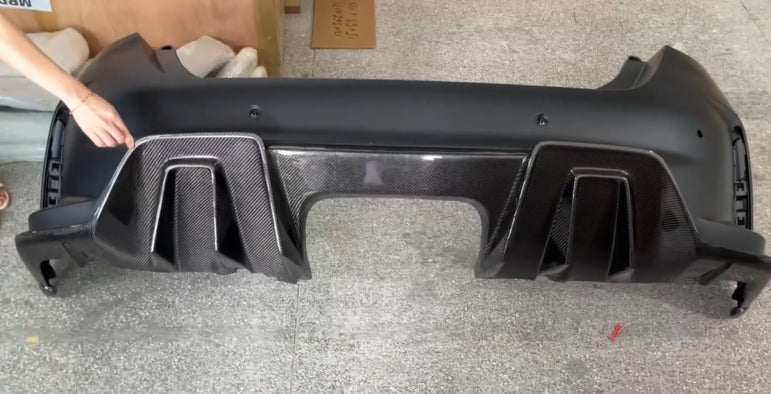 Carbon Fiber Rear diffuser V1 - Honda Civic Type R FL5
