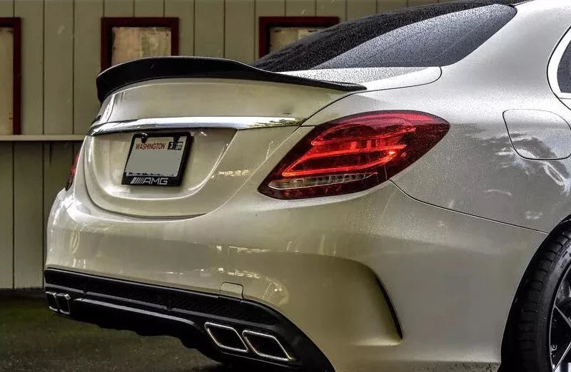 Gloss Black Rear Spoiler - Mercedes Benz W205 C300 C63 / C43 AMG