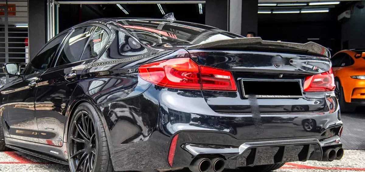 PSM Style Rear Trunk Spoiler Gloss Black - BMW F90 / G30 5 Series 2017