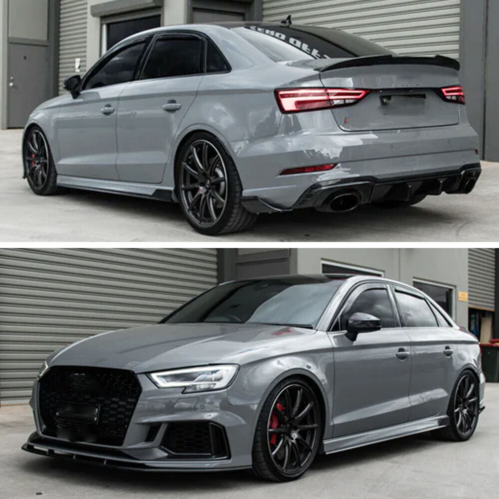 Carbon Fiber Side Skirt Extension - Audi RS3 8V