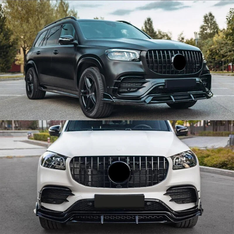Gloss Black Front Grille W/ Camera - 2020+ Mercedes Benz X167 GLS450 G