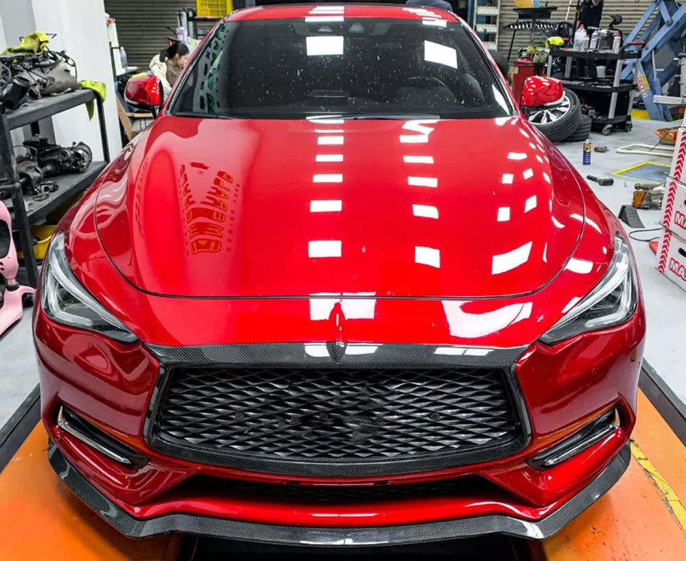 Carbon Fiber Front Splitter Lip - Infiniti Q60 Coupe 2016-2021