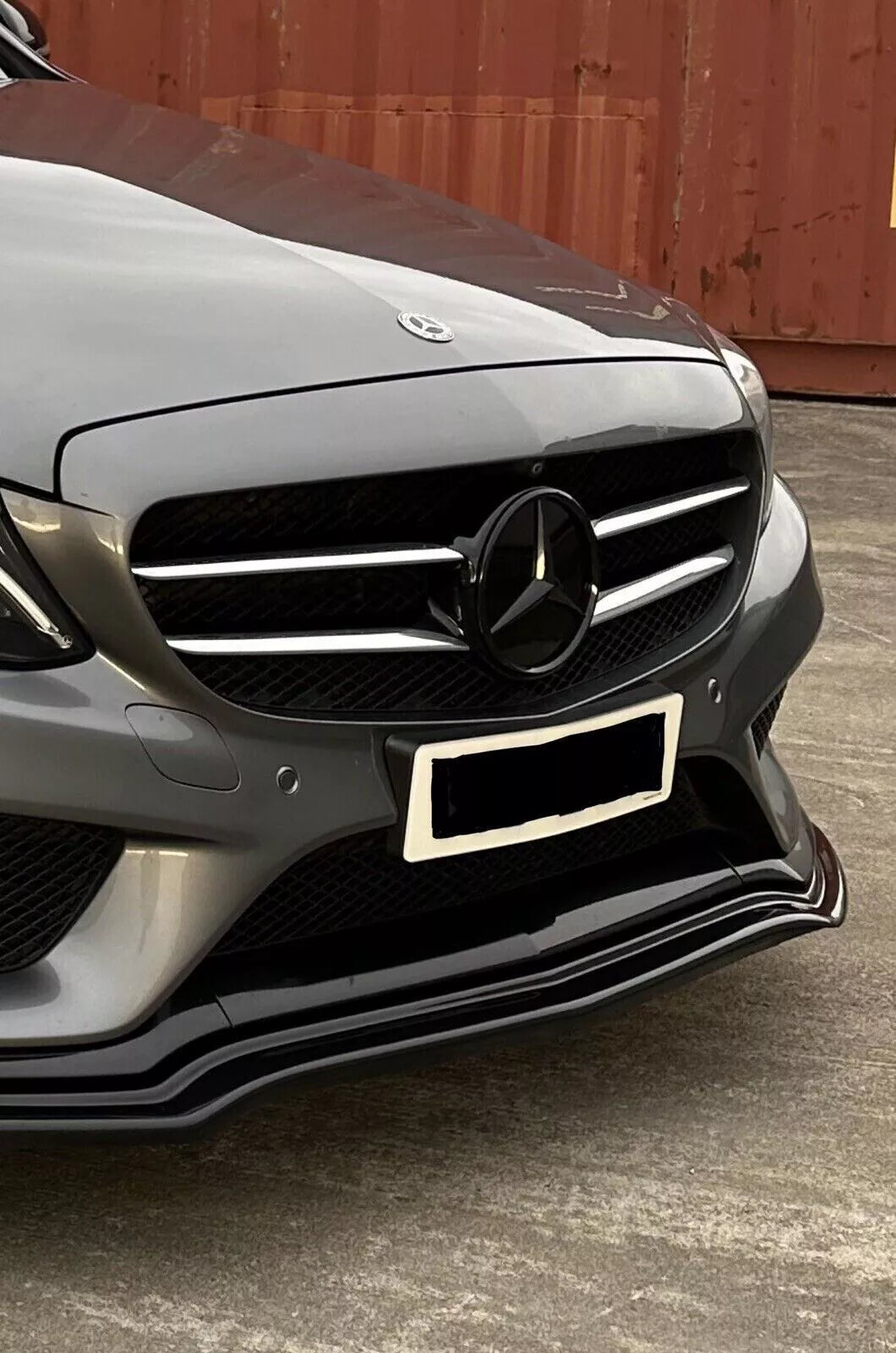 Mercedes Benz Full Black Star Emblem - Mercedes Benz W205 W212 C300, C