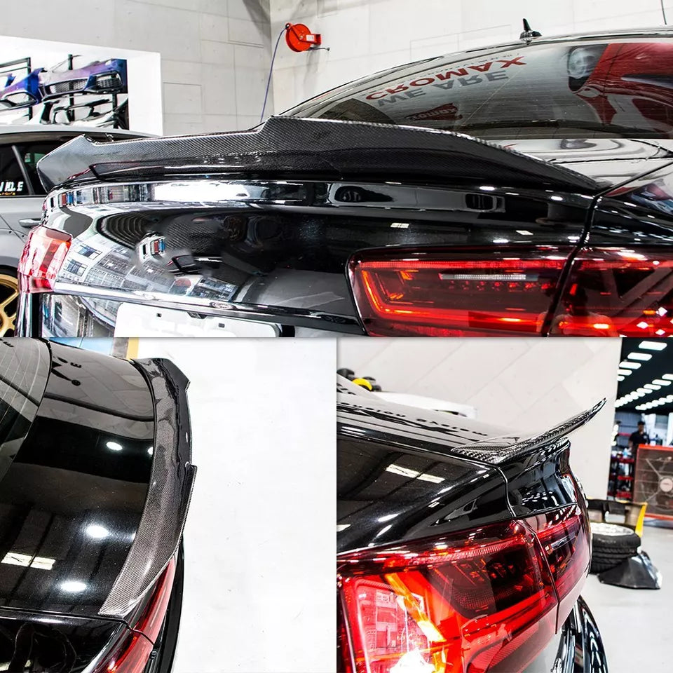 PSM Style Carbon Fiber Spoiler - Audi A4 S4 (B9) 2016-2023