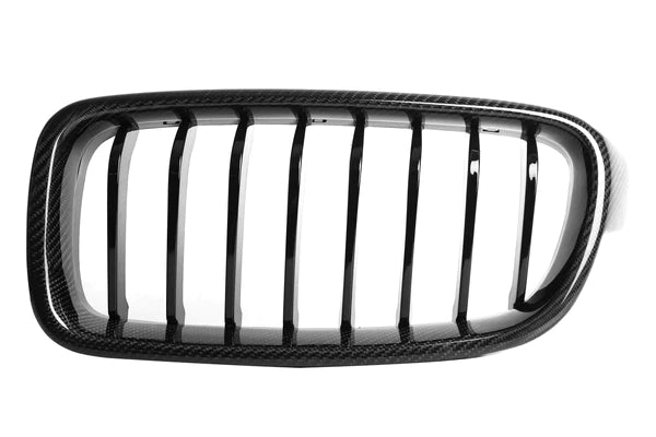 Single Slat Carbon Fiber Front Grilles - BMW F30 / F31 / F35 3 Series ...