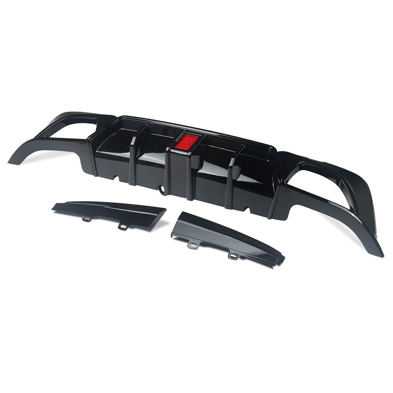 ABS M Performance Rear Diffuser w/Brake Light for BMW 3 Series G20 G21 ...